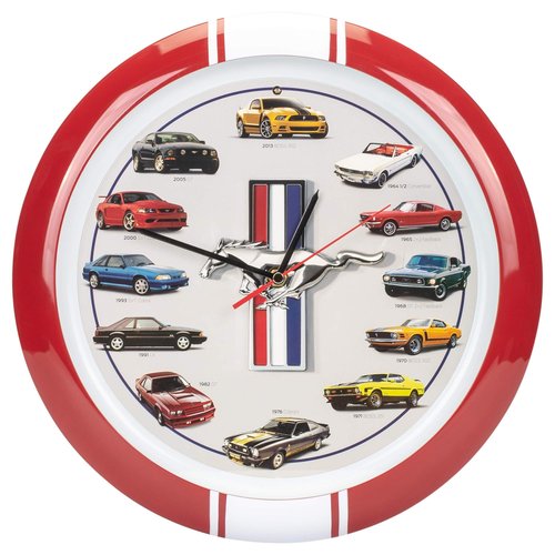 Mark Feldstein & Associates History of Mustang Sound Wall Clock, 13 In ...